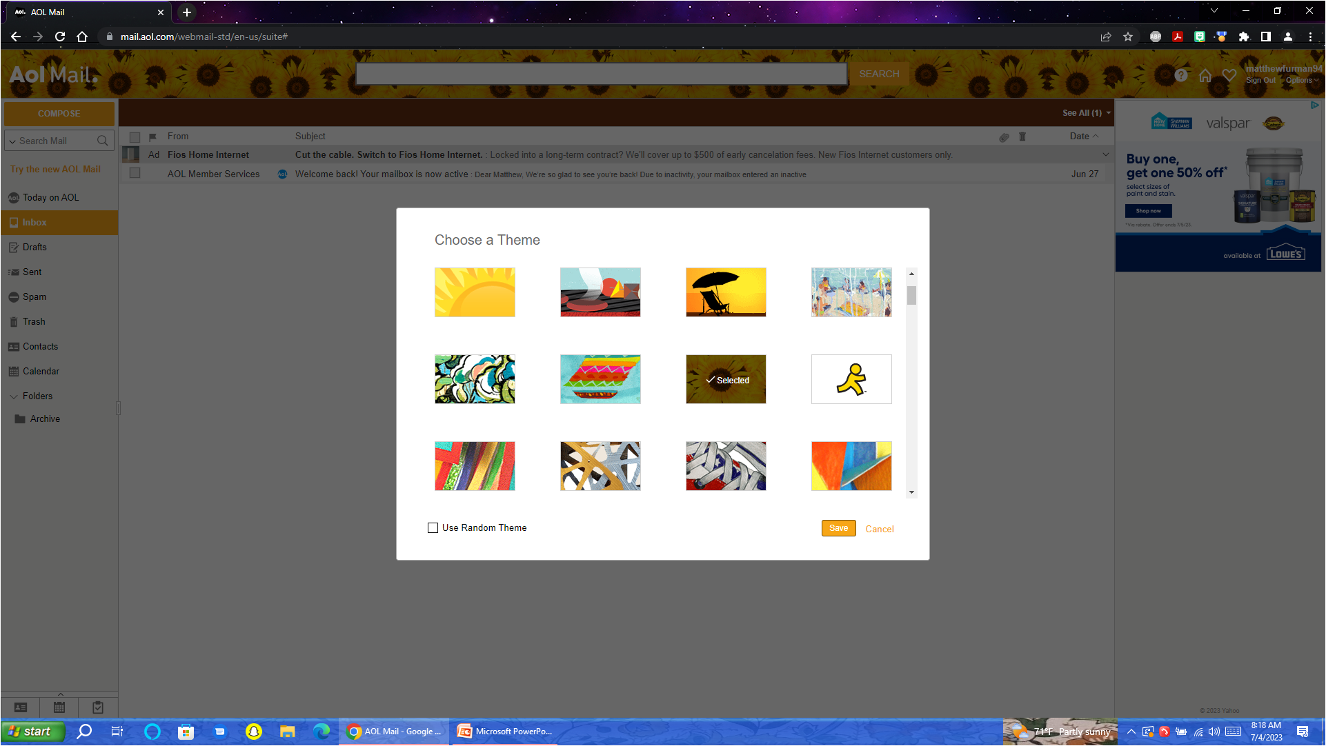 My review of the new AOL Mail – Matthew Furman On-Line