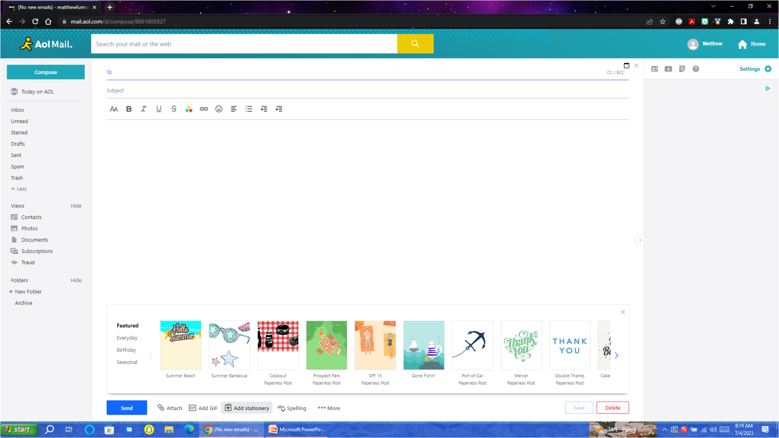 My review of the new AOL Mail – Matthew Furman On-Line